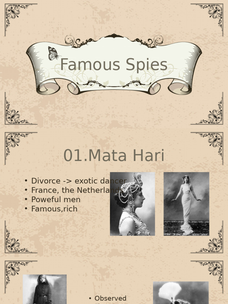 Famous Spies | PDF