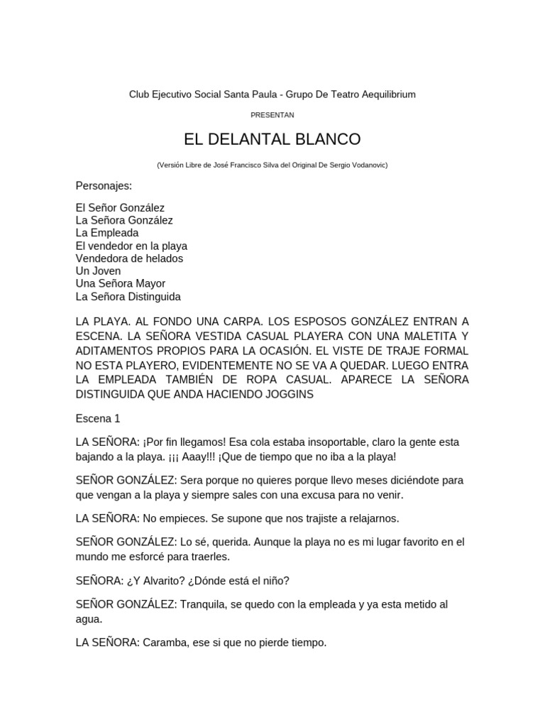 Agregado Definitivo A El Delantal Blanco | PDF