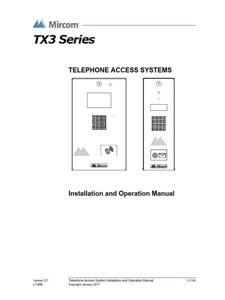 Httpswww.mircom.commediamanualsLT-969 TX3 Installation and Operation ...