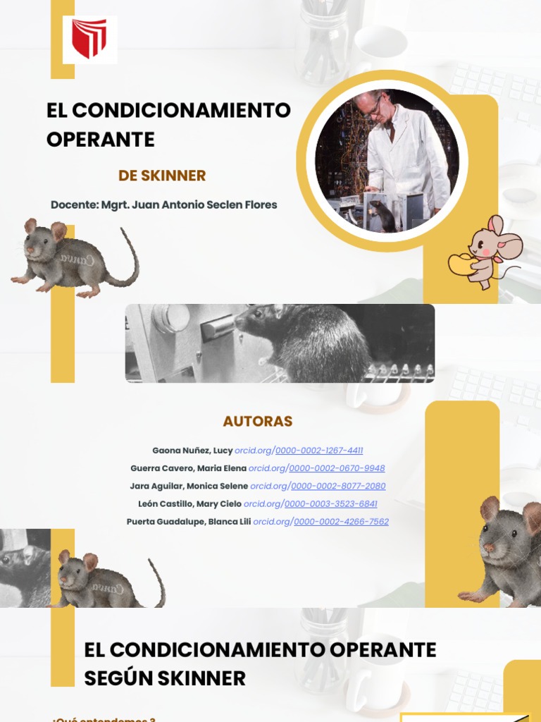 El Condicionamiento Operante de Skinner | PDF | Comportamiento | Modificación de comportamiento