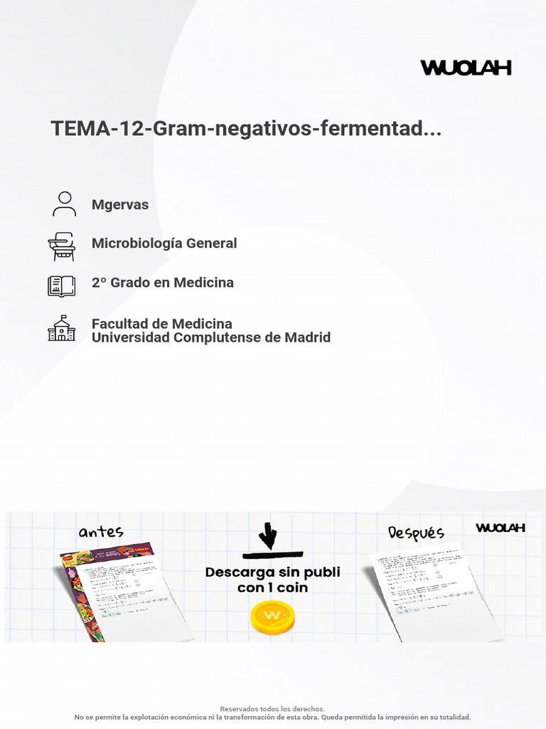 TEMA 12 Gram Negativos Fermentadores | PDF | Escherichia coli | Salmonela