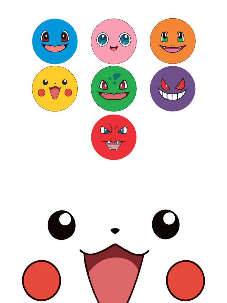 Caras Pokemon Imprimir | PDF