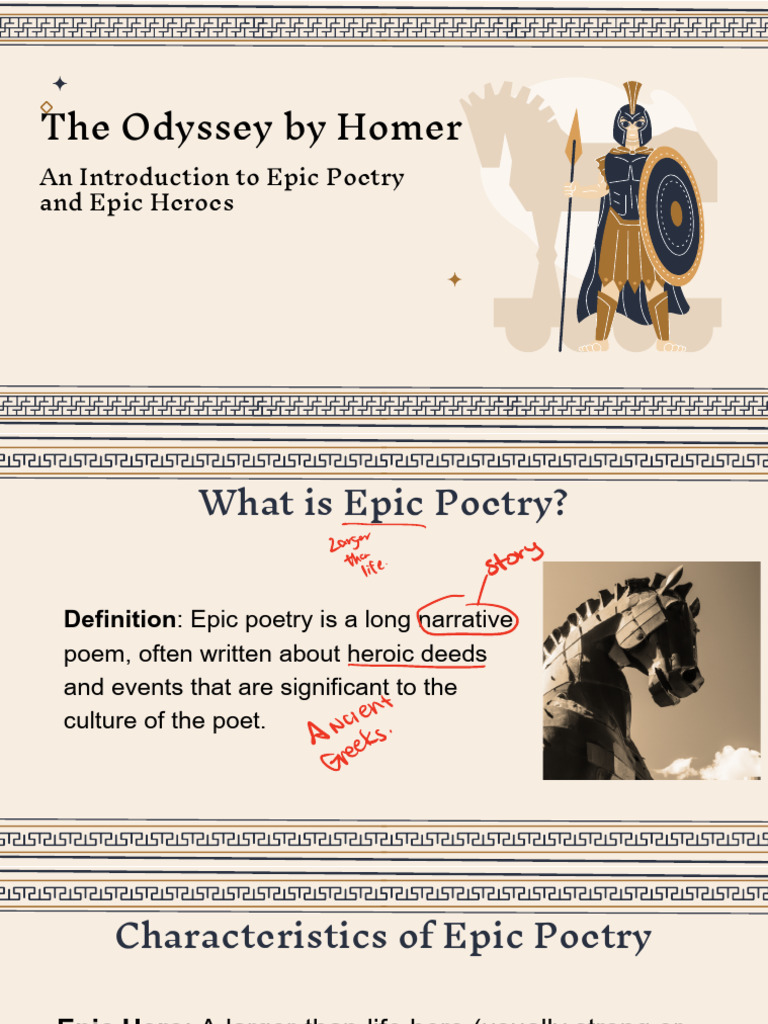 The+Odyssey+Epic+Poetry+Notes Gslides | PDF | Epic Poetry | Poetry