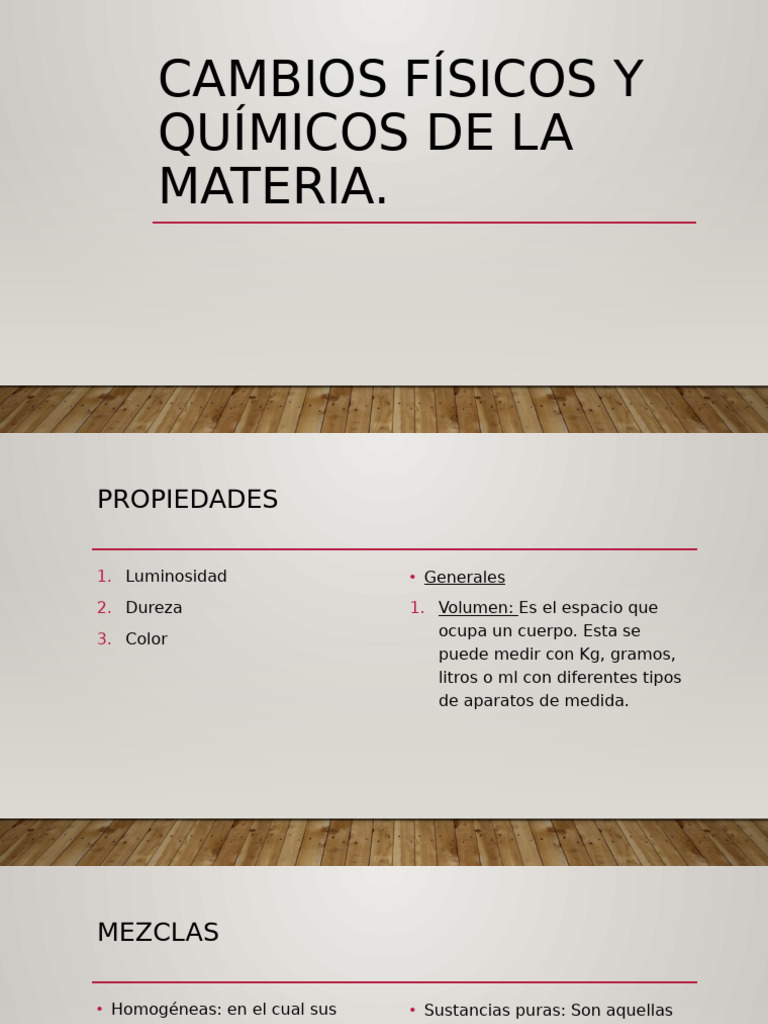 Cambios Físicos y Químicos de La Materia | PDF