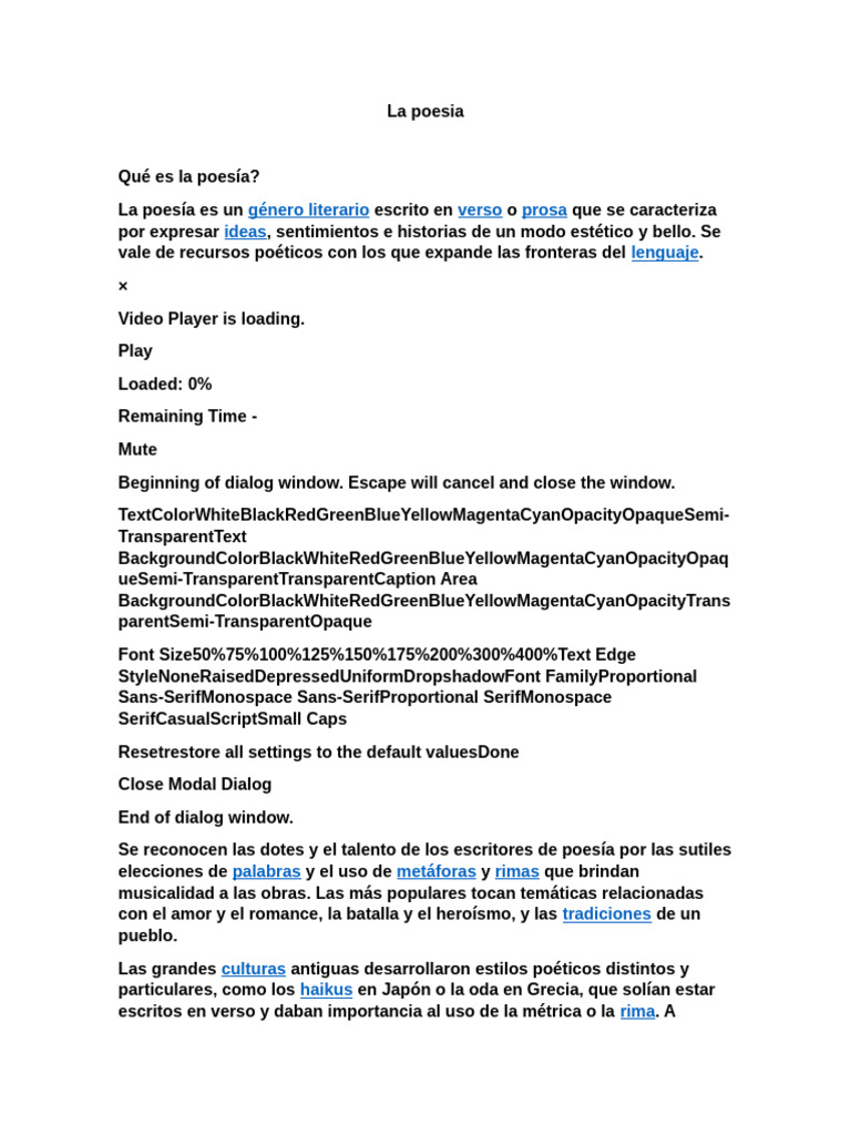 La Poesia | PDF | Poesía | Escritura