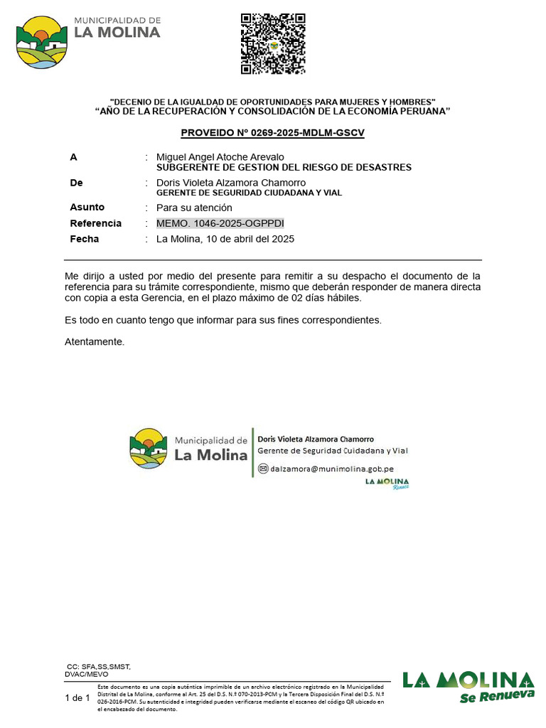 Informe #0028-2024-MDLM-GSCV | PDF