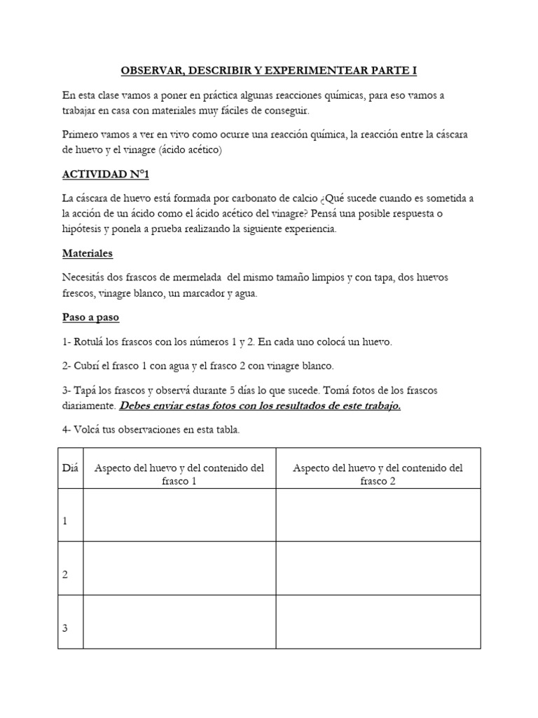 Laboratorio Reacciones Qu-Micas Parte 1 | PDF | Cinética química | Agua