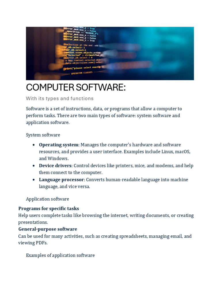 SOFTWARE | PDF