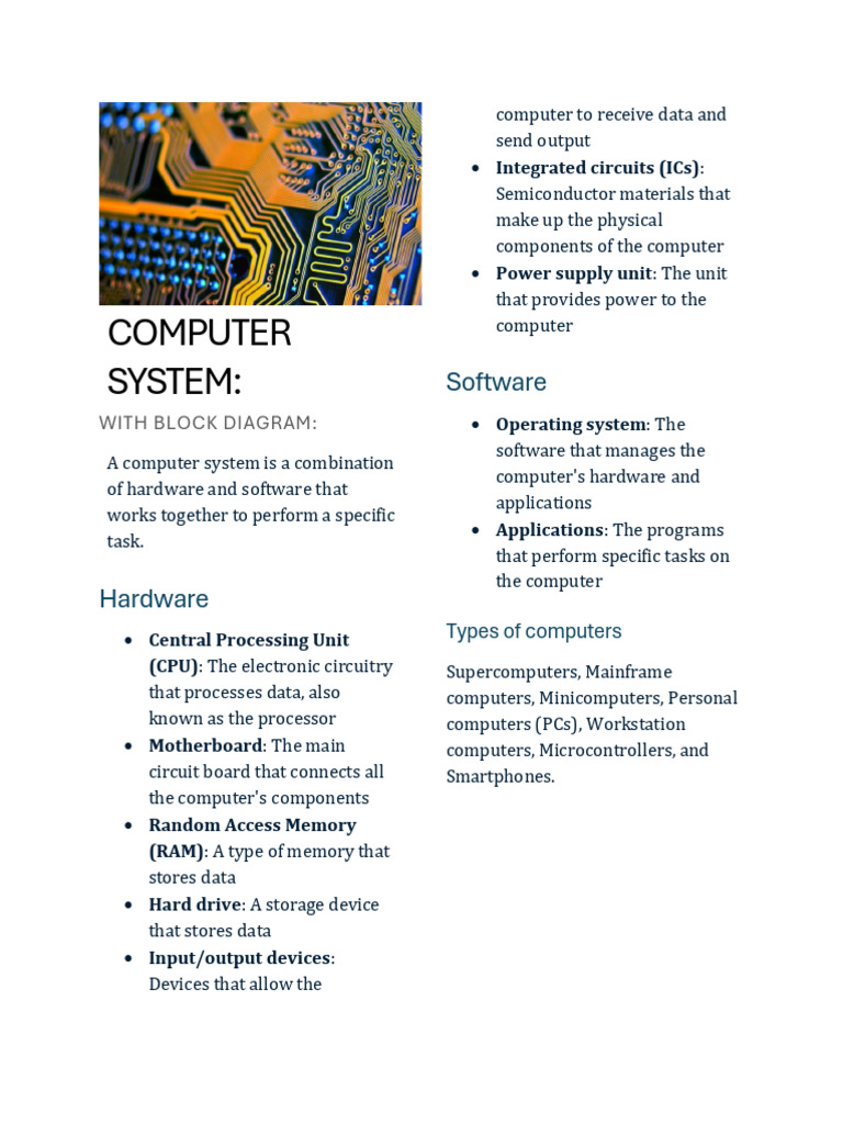 Computer System | PDF