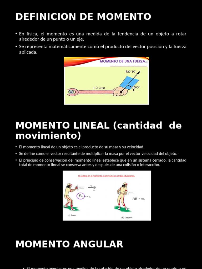 Momento Fisica | PDF