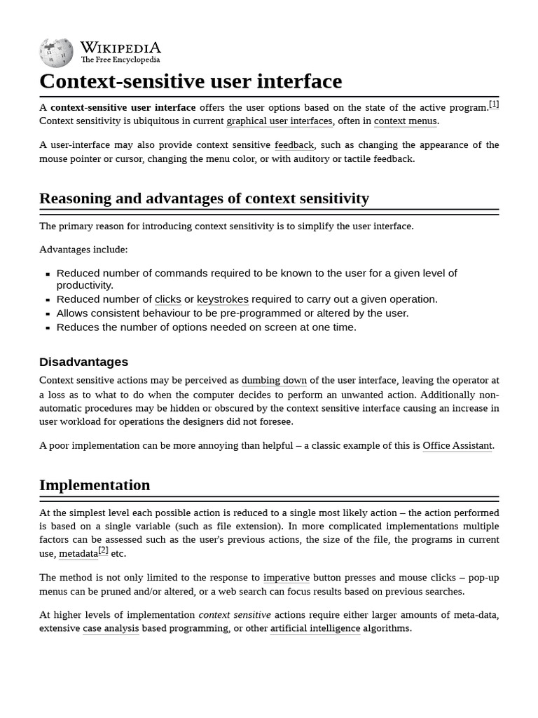 Context-sensitive_user_interface | PDF | Computing | Software