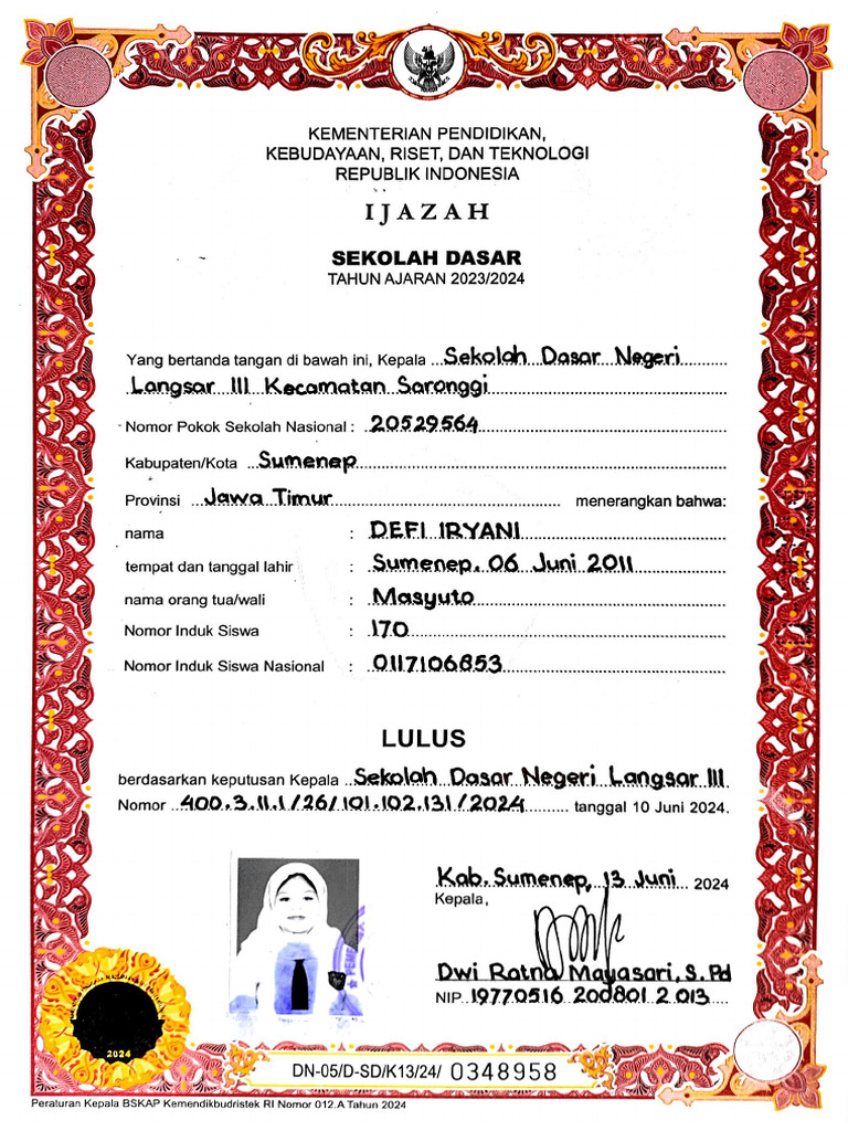 Ijazah Defi | PDF
