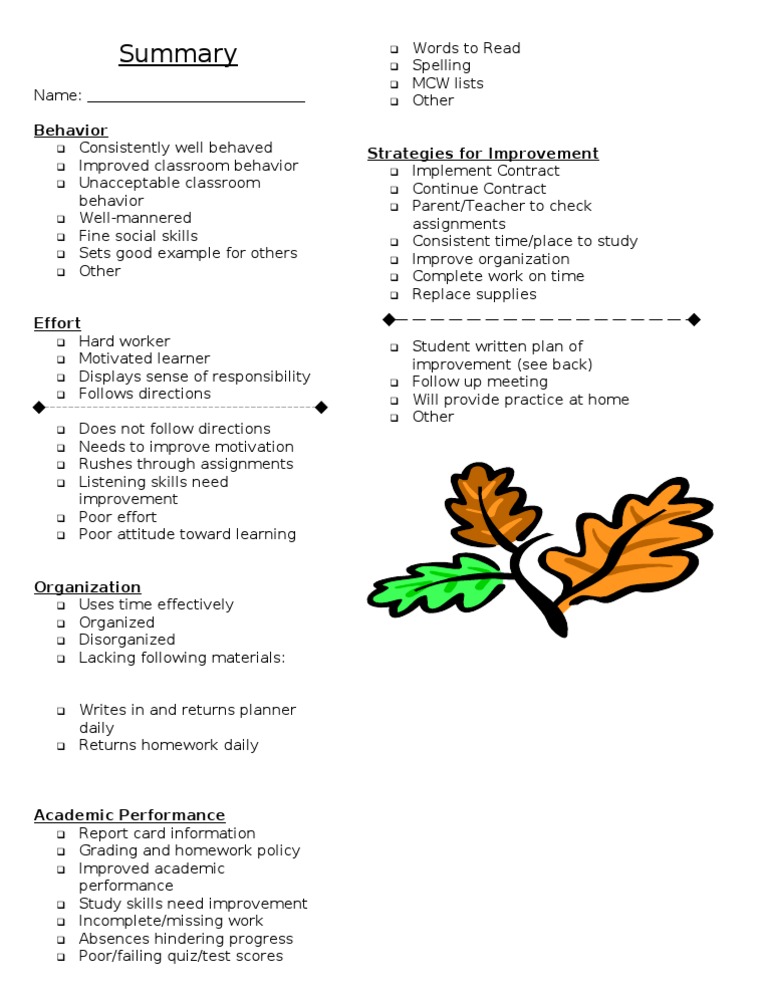 Conference Summary and Improvement Strategies | PDF | Career & Growth