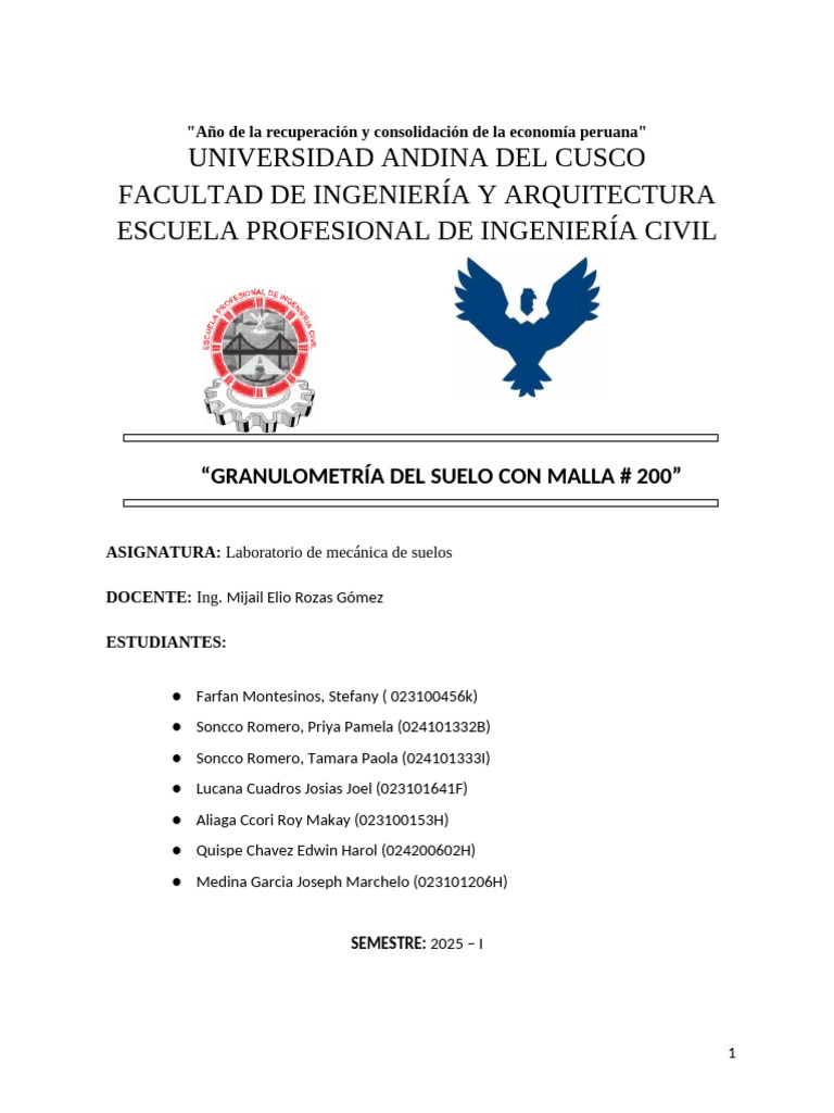 Granulometría con Malla #200 | PDF | Suelo | Ciencia del suelo