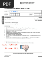 Mathematics Paper 1: February 2023 | PDF | Mathematics | Mathematical ...