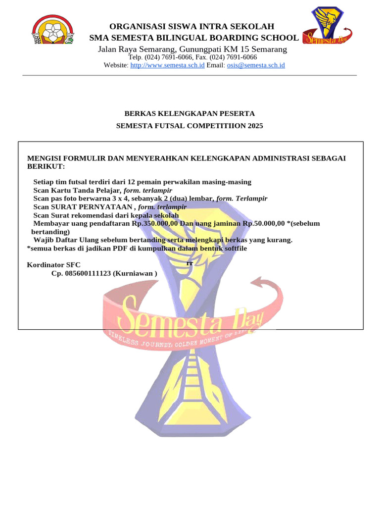 Juknis SFC 2025 | PDF