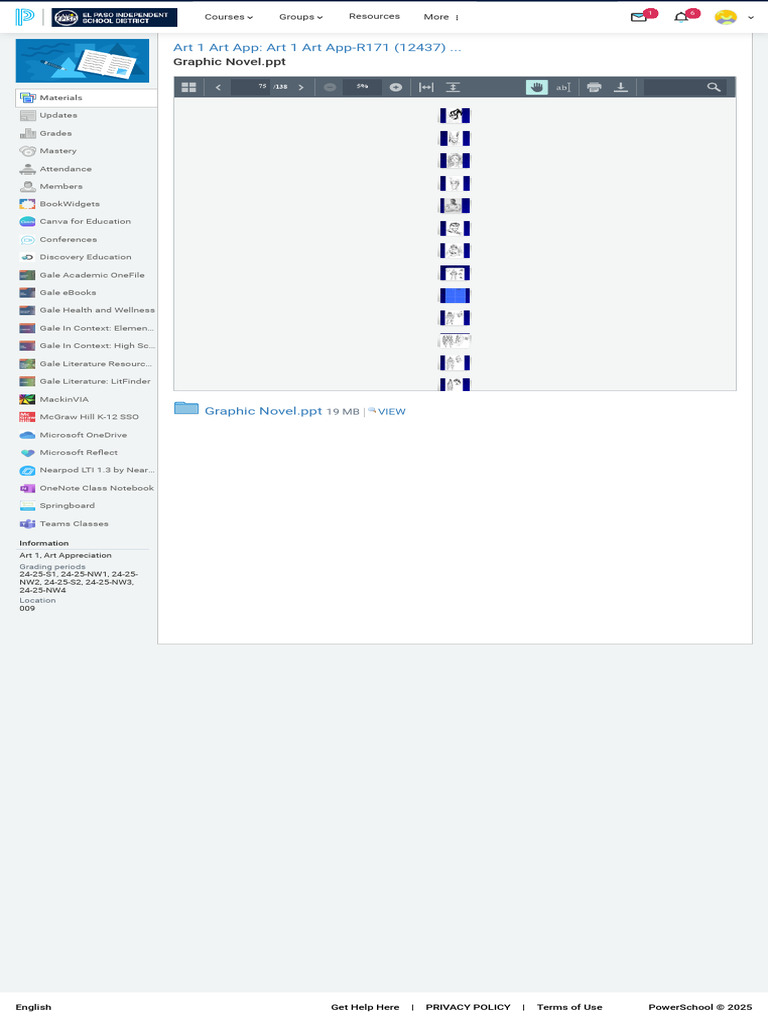 Graphic Novel - PPT Schoology | PDF