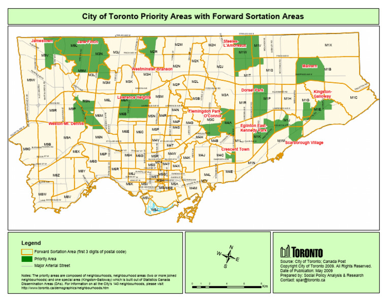 96b7-Priority Areas With Postal Codes | PDF | Public Transport | Toronto