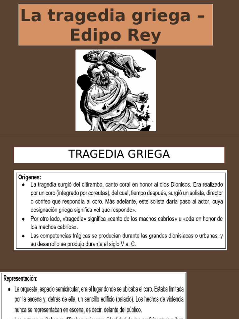 Análisis de Edipo Rey: Tragedia Griega | PDF | Edipo | Sófocles