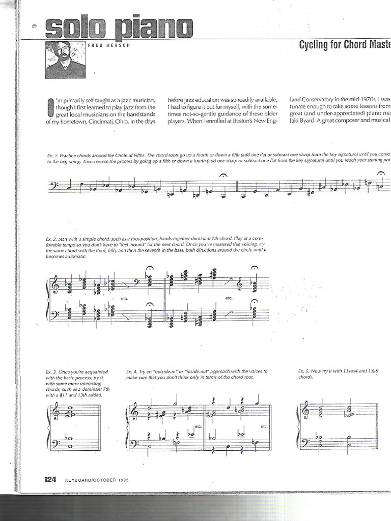 Fred Hersch Keyboard Magazine Octubre 95 | PDF