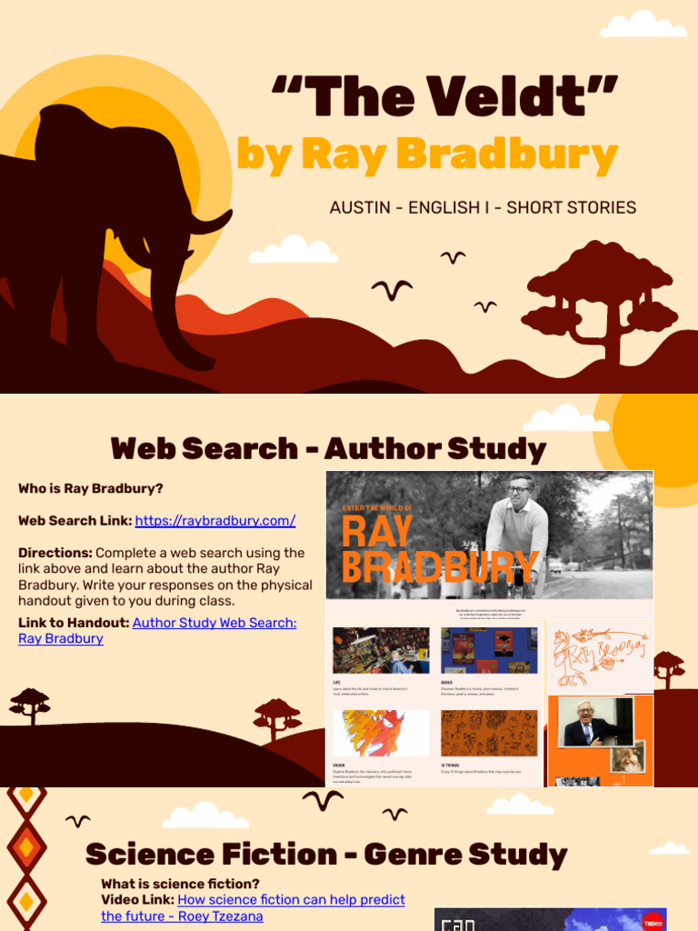 Kaiden Ladjimi - The Veldt - by Ray Bradbury | PDF | Science Fiction ...