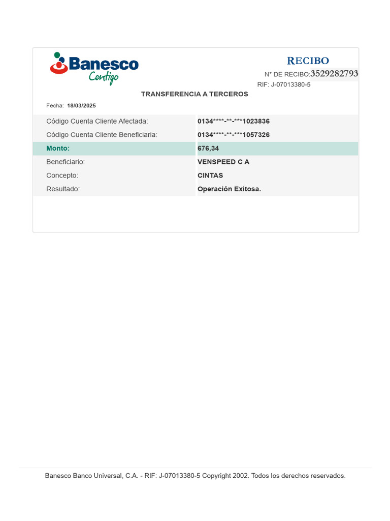 Código Cuenta Cliente Afectada: Código Cuenta Cliente Beneficiaria | PDF