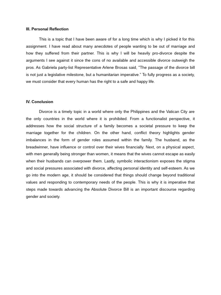 Pro-Divorce Advocacy in the Philippines | PDF | Divorce | Liberal Arts ...