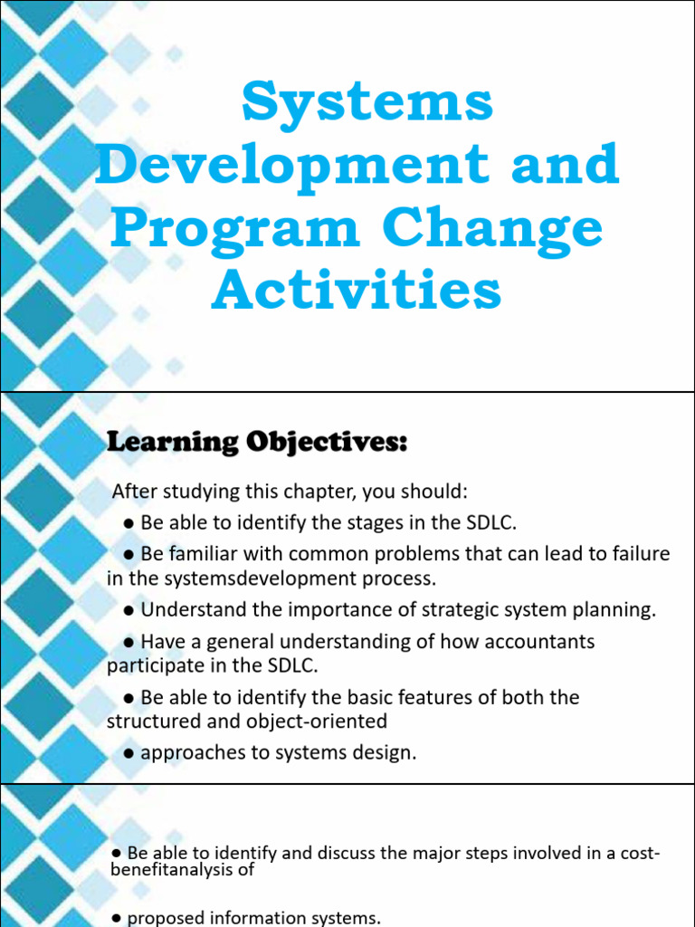 System Development and Program Change Activities | PDF | Audit | Software