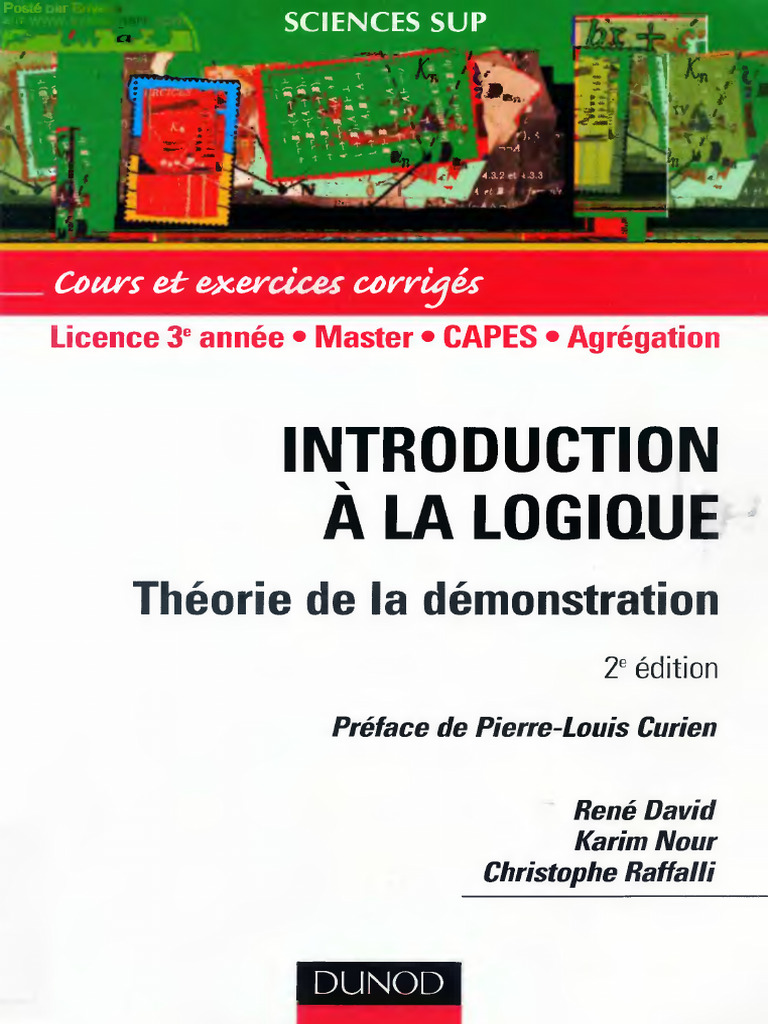 Introduction À La Logique - Théorie de La Démonstration - Cours Et Exercices Corrigés - Nour ...