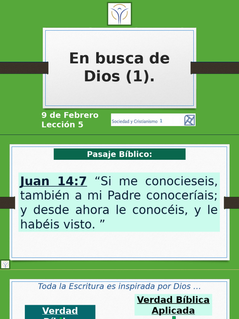 ED 2025-02-09 - en Busca de Dios 1 | PDF | Dios | Verdad