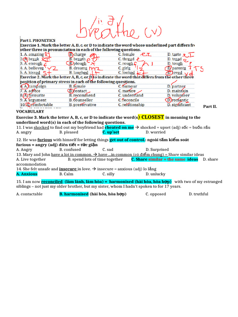 E11 Unit 2 Ghi Chú Và Homework 12.10 11a2 | PDF