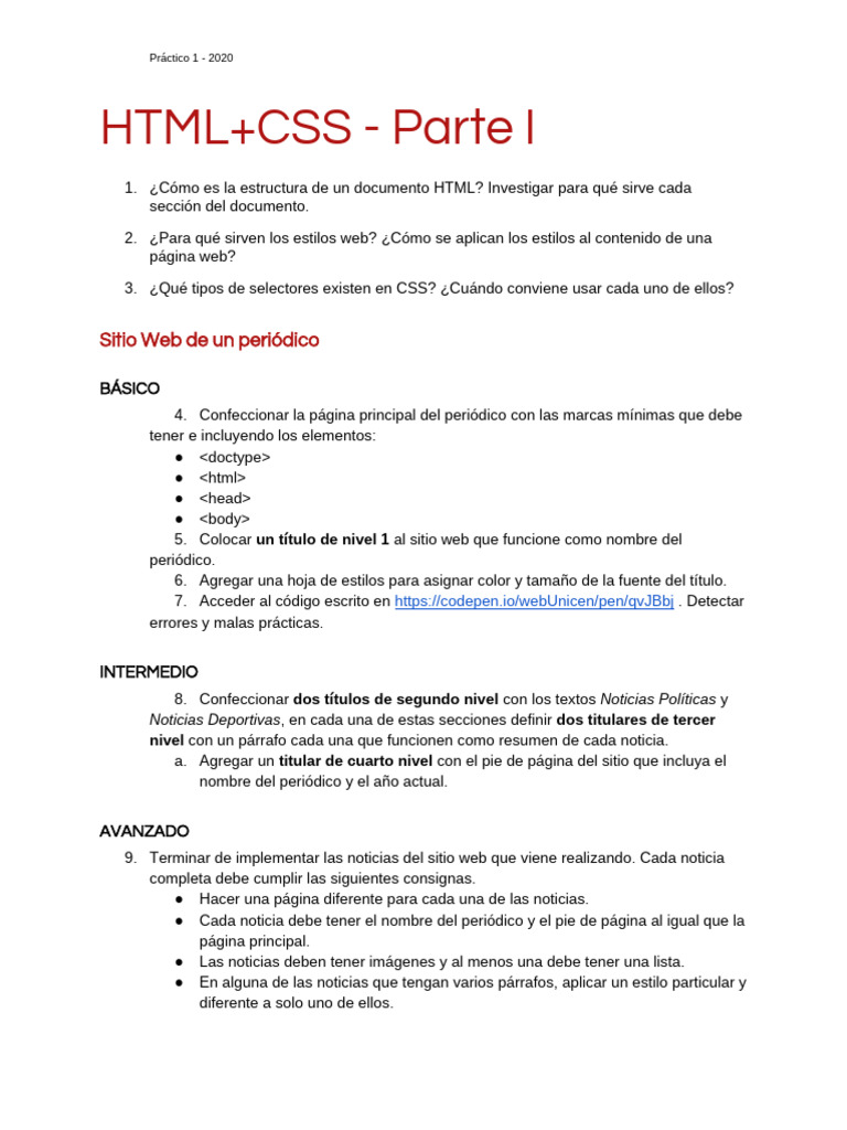 Estructura y Estilos en HTML y CSS | PDF | HTML | Desarrollo web