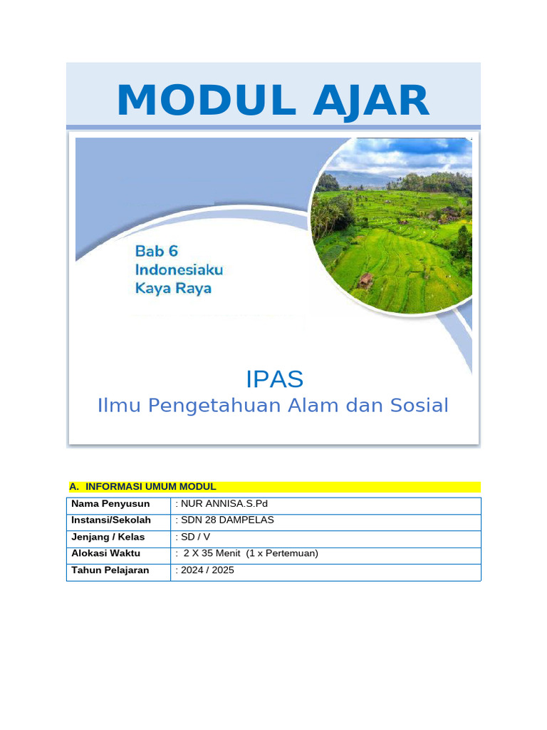 BAB 6 - MA IPAS Kls 5 (datadikdasmen.com) | PDF