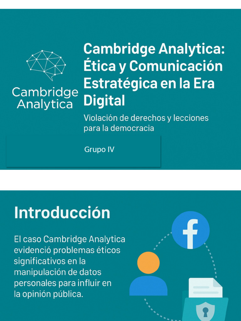 Cambridge Analytica Etica Presentacion | PDF