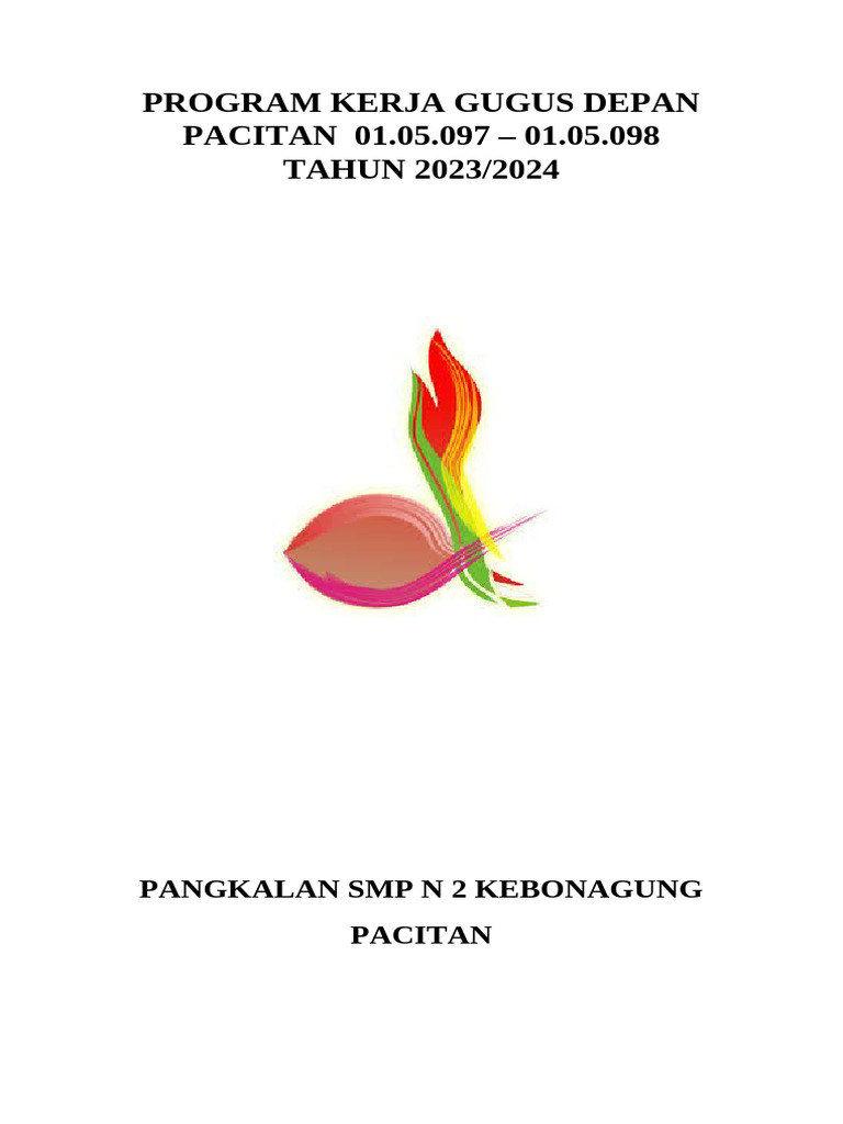 PROGRAM KERJA GUGUS DEPAN (1) | PDF