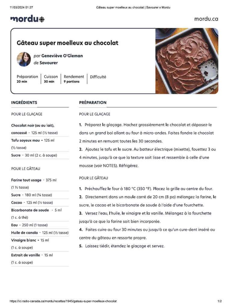 gateau-chocolat et OEUF | PDF