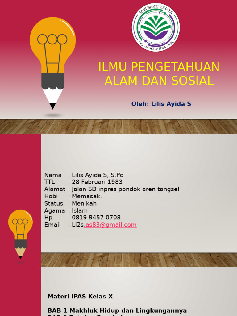 Materi IPAS Kelas X: Pembelajaran Terstruktur | PDF