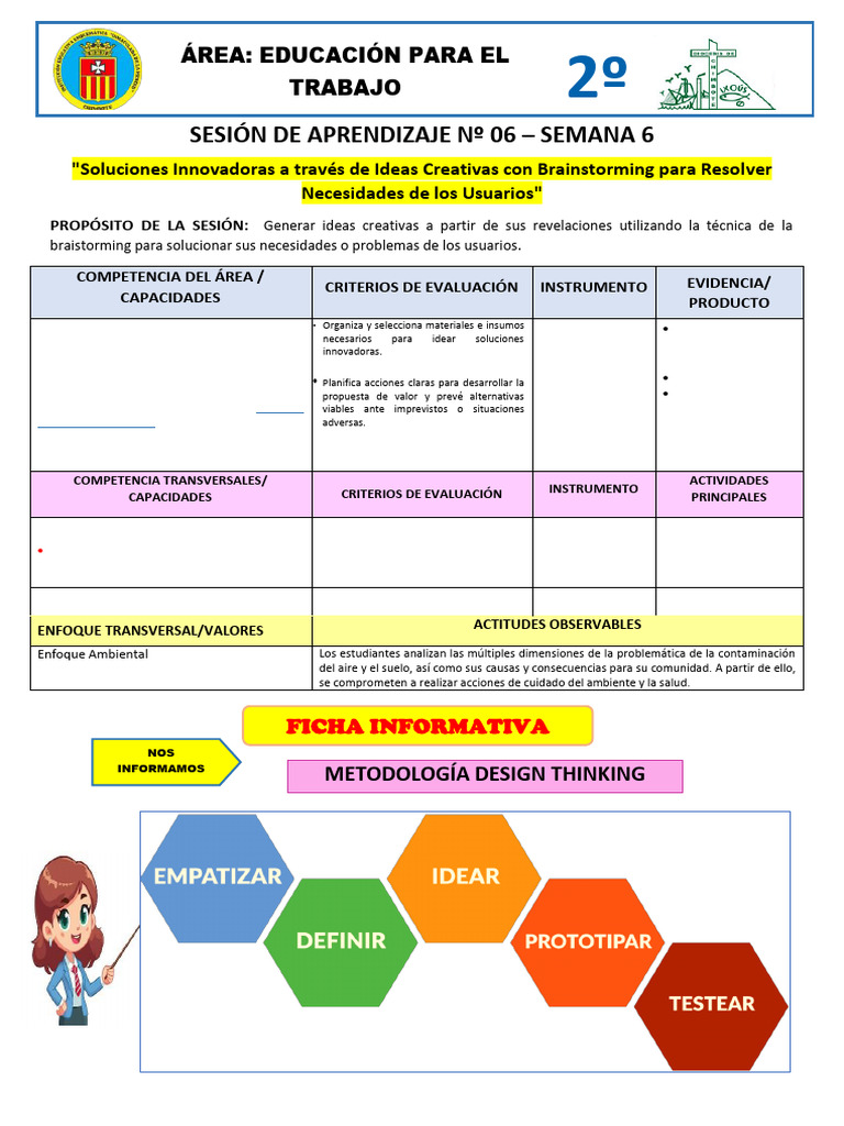 2° - Semana 6 - Aa6 - Ficha Informativa 6-Eda2 | PDF | Creatividad | Aprendizaje