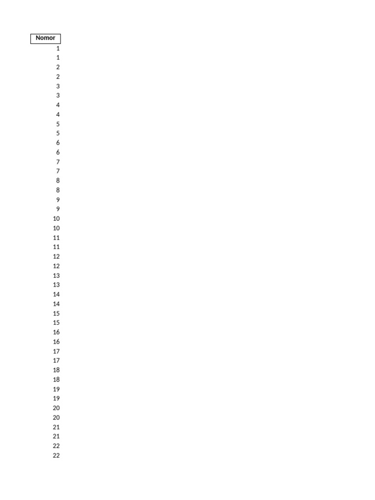 Liste des numéros de parking 1-100 | PDF