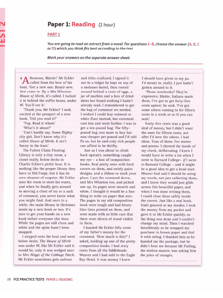 Reading Practice 2 | PDF