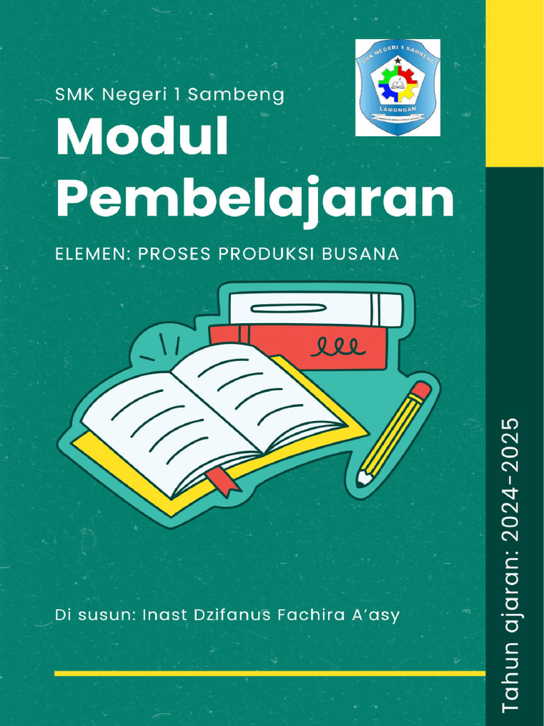 Modul Ajar Proses Produksi Busana PDB SMK 1 Sambeng | PDF