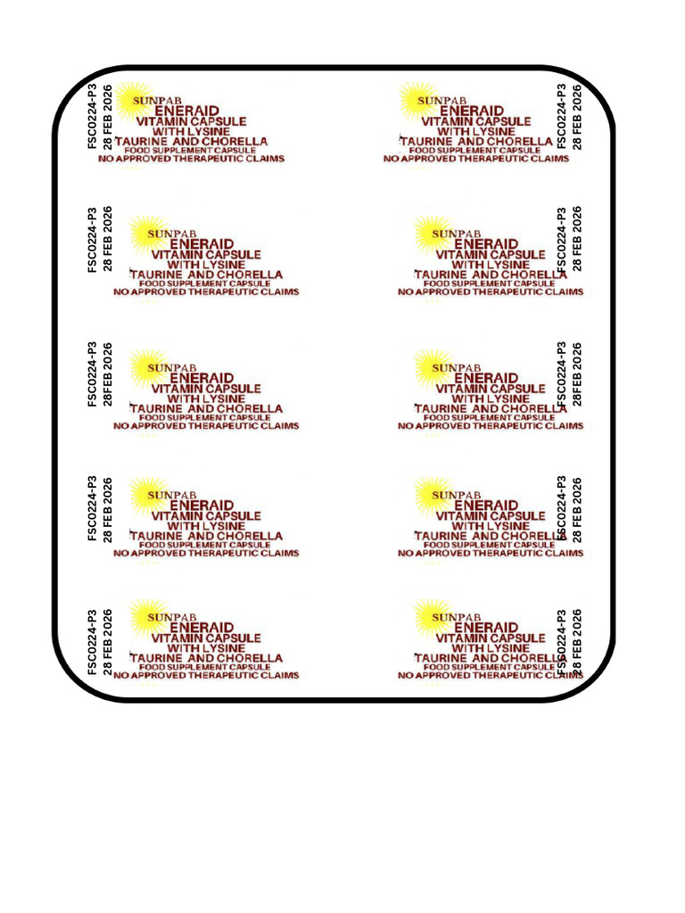 Ener Aid Labeling | PDF
