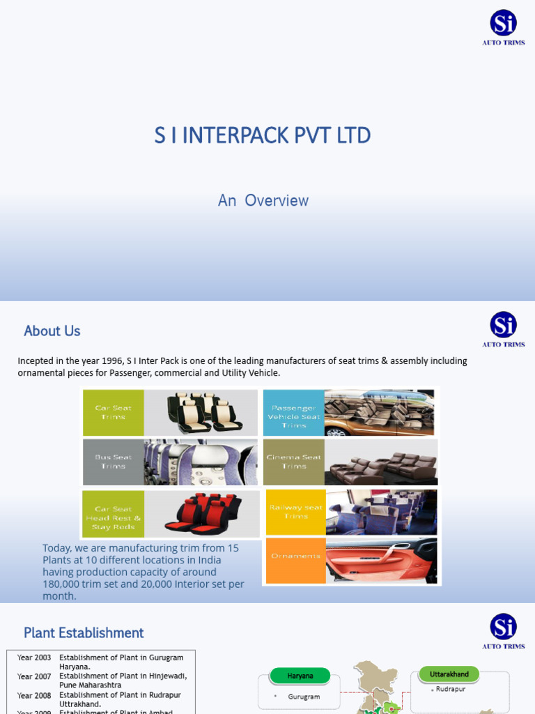 Overview of SI Interpack Pvt Ltd | PDF | Motor Vehicle