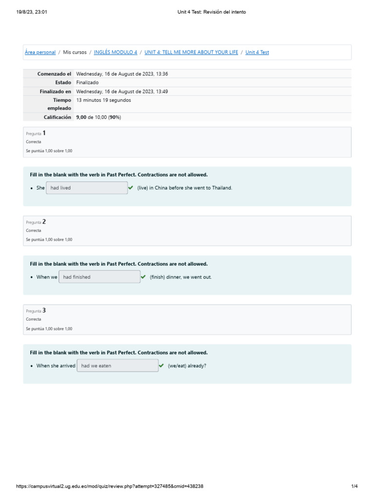 Unit 4 Test Review: English Quiz Results | PDF | Semantics | Linguistic ...