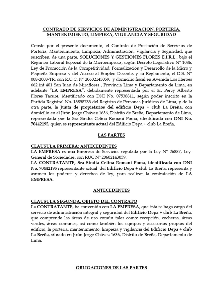 CONTRATO DEPA+CLUB LA BREÑA (2) - 14 Abril-1 - 250314 - 153910 | PDF | Business