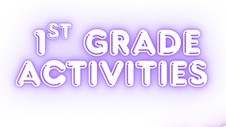 1st Grade Activities Pdf