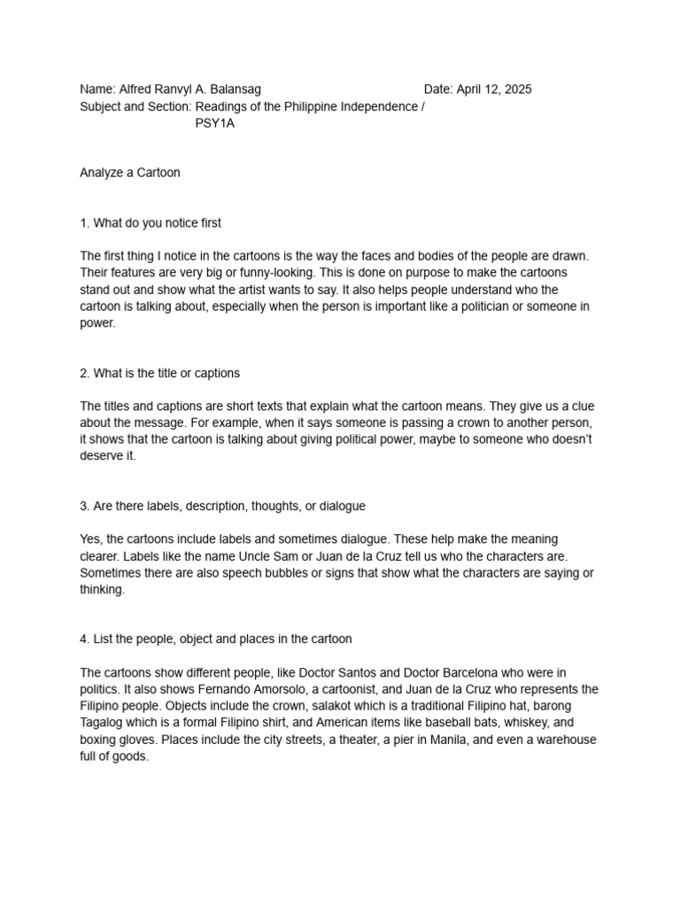 Analyzing Alfred McCoy's Cartoons | PDF | Philippines