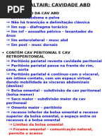 Anatomia do Peritônio e Cavidade Peritoneal | PDF | Peritônio | Corpo ...
