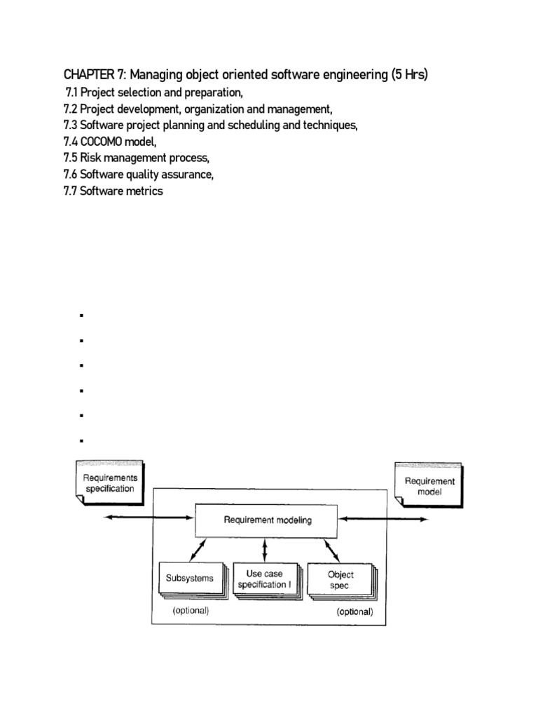 Chapter 7 Managing Object Oriented Software Engineering Pdf Risk Risk Management