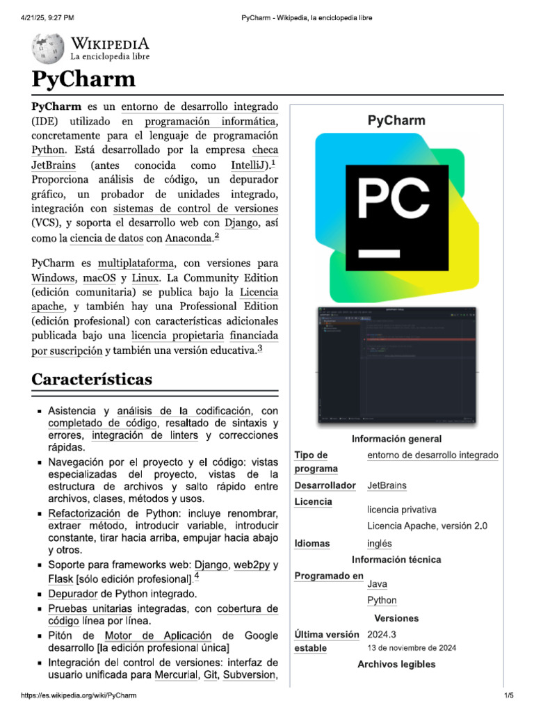 Pycharm | PDF
